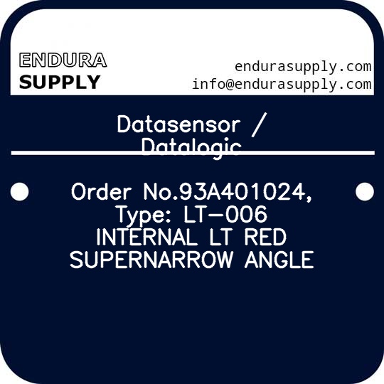 Datasensor / Datalogic Order No.93A401024, Type: LT-006 INTERNAL LT RED ...