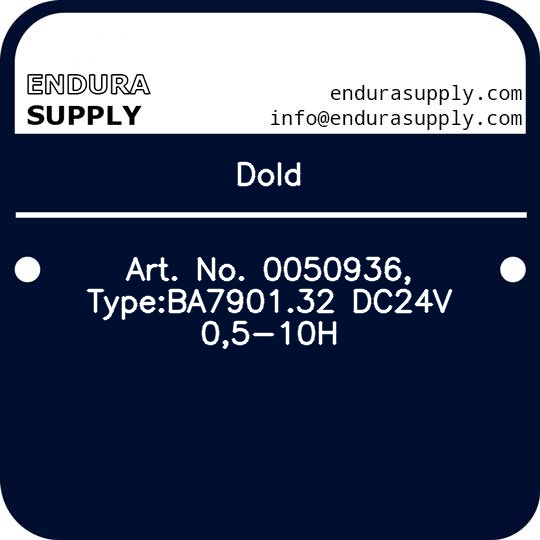 Dold p/n: 0058155, Type: IK9139 AC3A MAX.20A - Endura Supply